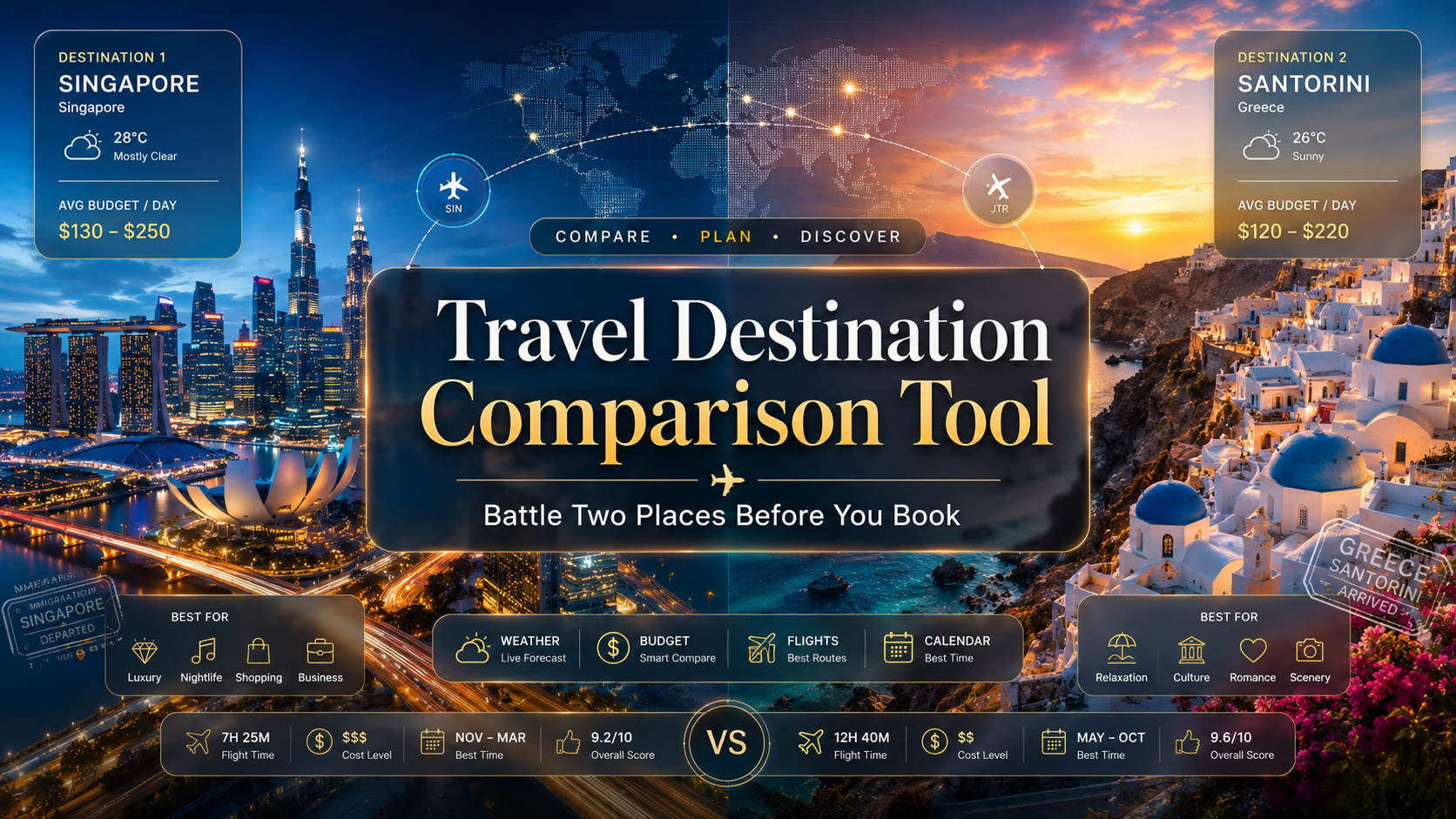 Travel Destination Comparison Tool: Battle Two Places Before You Book